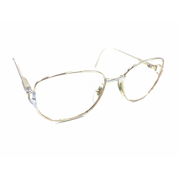 Gucci | Accessories | Gucci Rare Vintage Gold Silver Metal Square ...